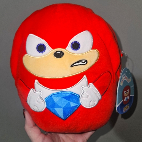 Squishmallows | Toys | Nwt Knuckles Holding Blue Gem From Sonic The ...